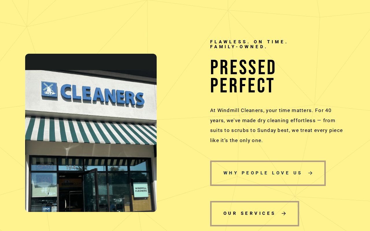 Carlsbad Dry Cleaner & Corporate Pickup Service | Windmill Cleaners